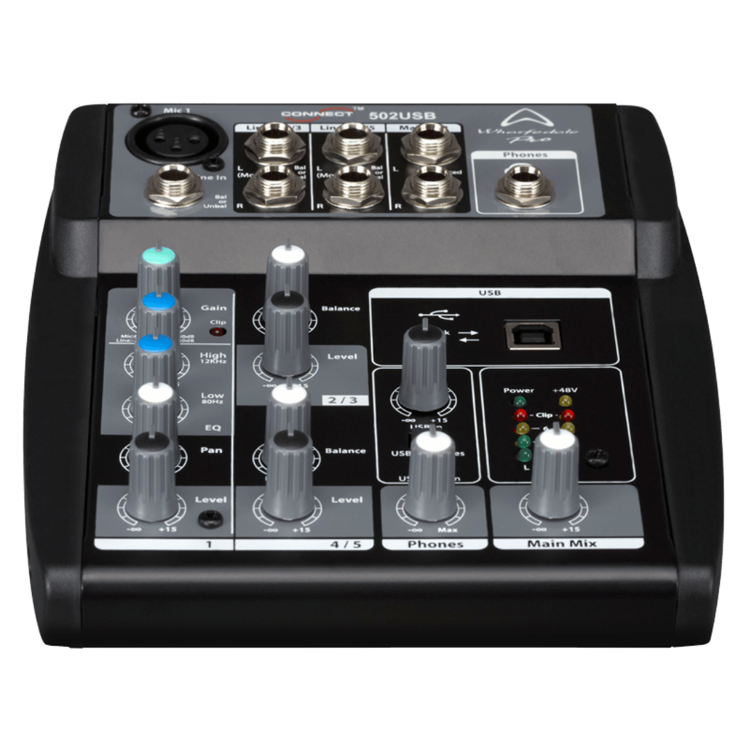 Wharfedale Pro Connect 502USB Mixer | Wharfedale Mixer for Live Sound ...